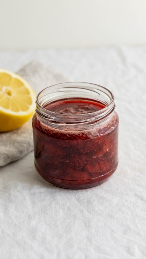 Homemade strawberry jam with just 5 simple ingredients