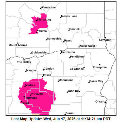 Old Emigrant Fire grows in eastern Oregon, Bend under red flag warning
