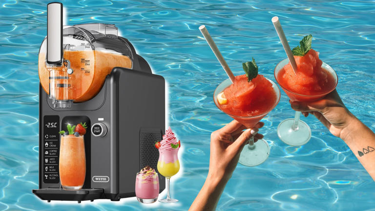 This viral-style slushie machine is on sale for $150 on Amazon