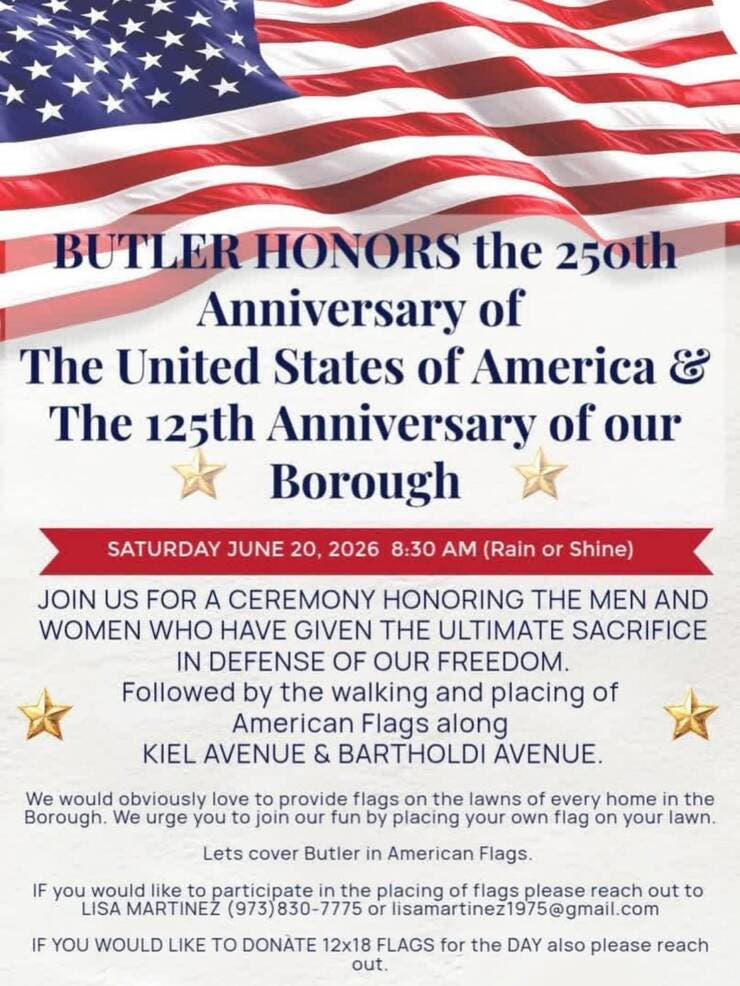 Butler plans USA, borough anniversary ceremony this weekend