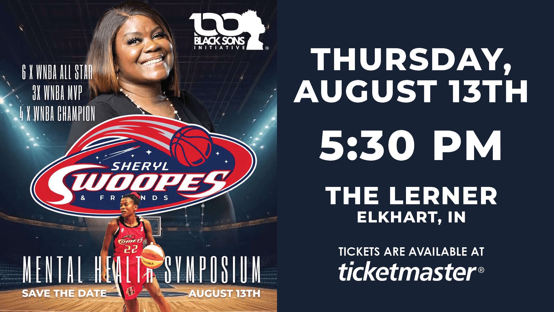 WNBA legend Sheryl Swoopes coming to Elkhart for mental health symposium