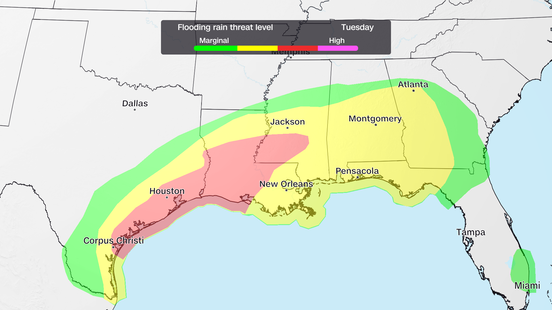Tropical storm Arthur forms off Texas coast, fueling major flood threat ...