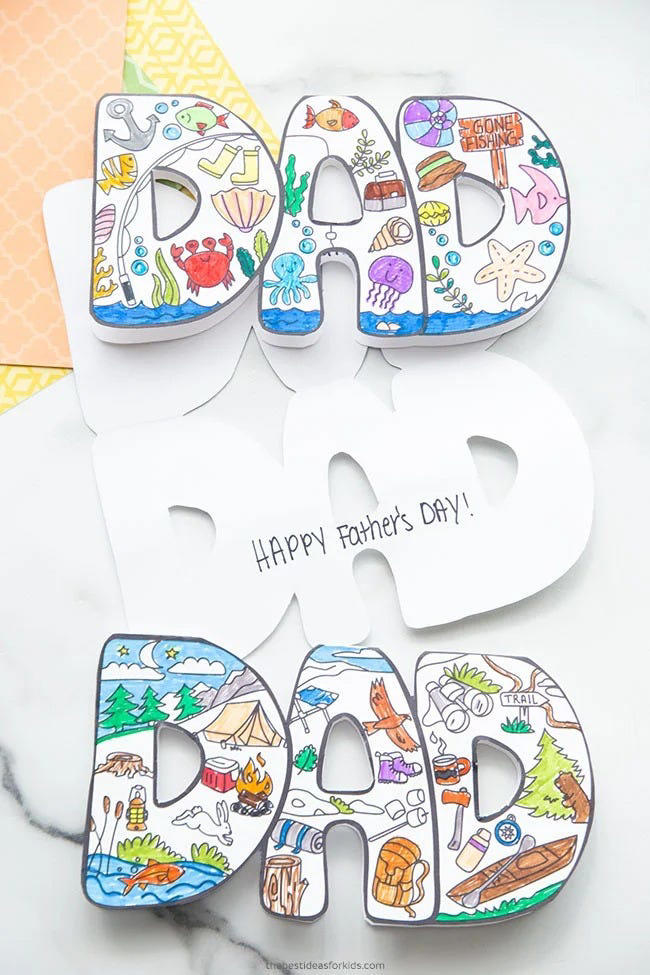 These DIY Father’s Day cards are so fun, dad might frame them