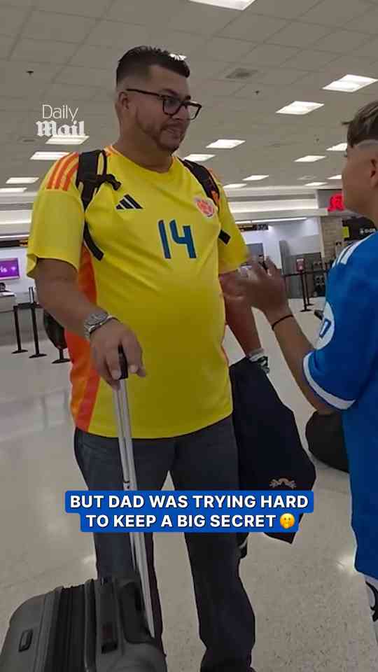 Dad surprises son with long-awaited World Cup tickets