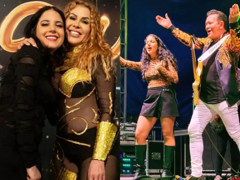 Yasmin Mendes, filha de Joelma e Ximbinha, estreia em show com o pai e ...