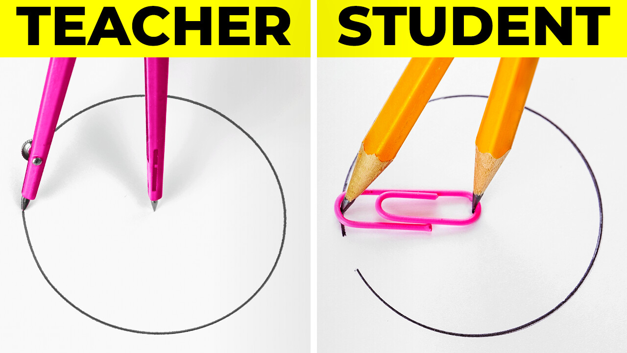 Creative showdown: Teacher vs. student school hacks challenge