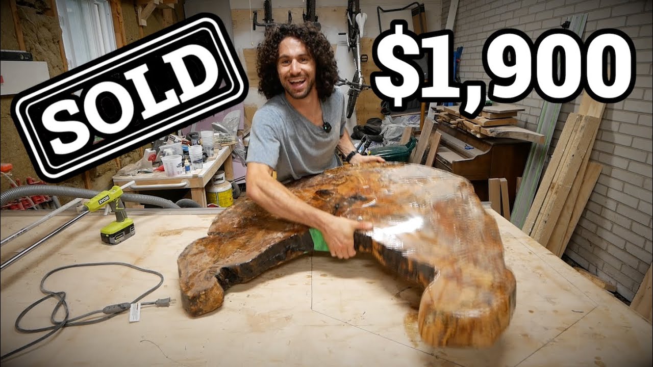 Transforming spalted maple into cash: $1,900 table