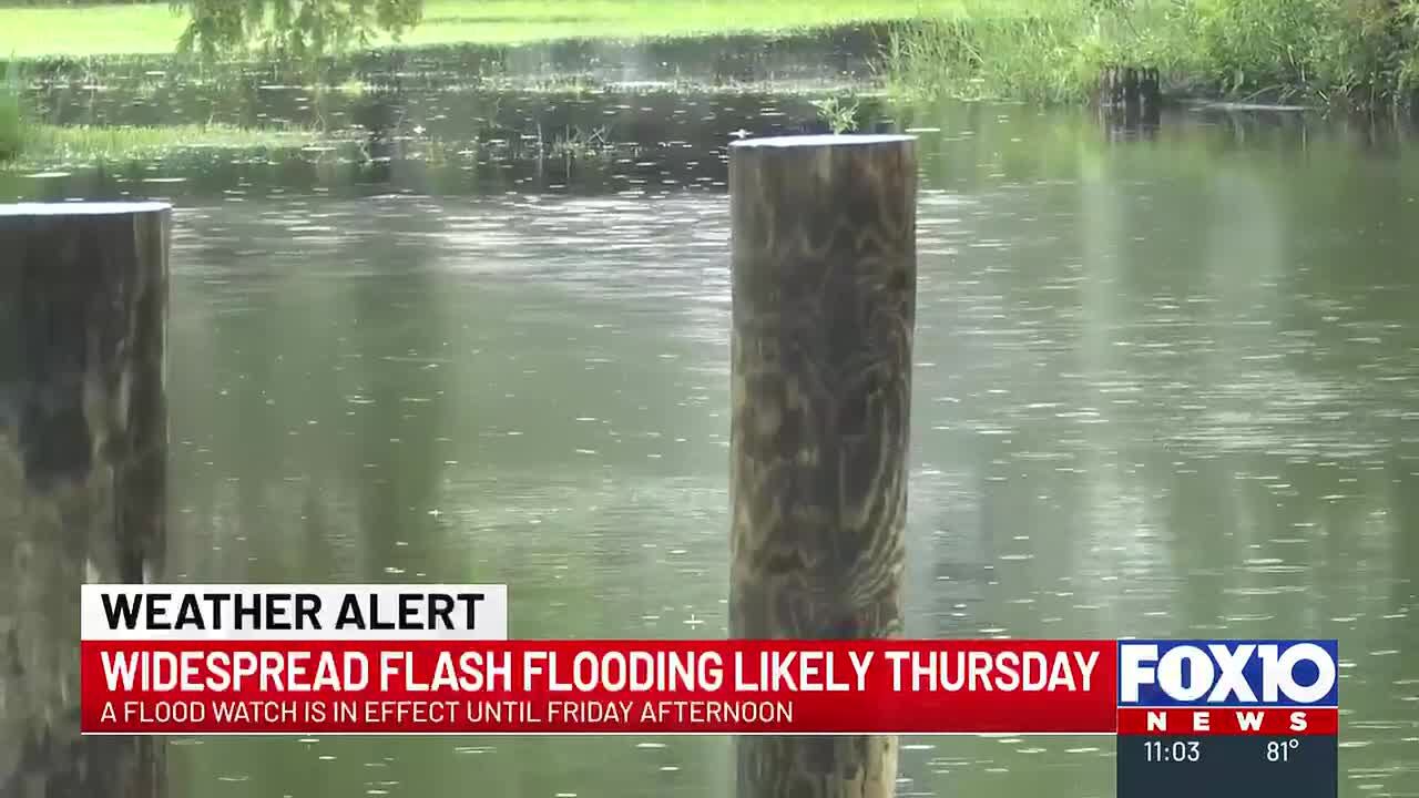 Widespread flash flooding likely Thursday