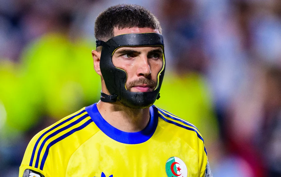 Luca Zidane plays masked for Algeria after facial injury