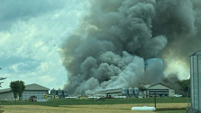 Crews respond to large fire at chicken house in Lancaster County ...