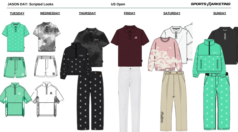 2026 US Open apparel for Jason Day, Viktor Hovland, Cameron Young and more