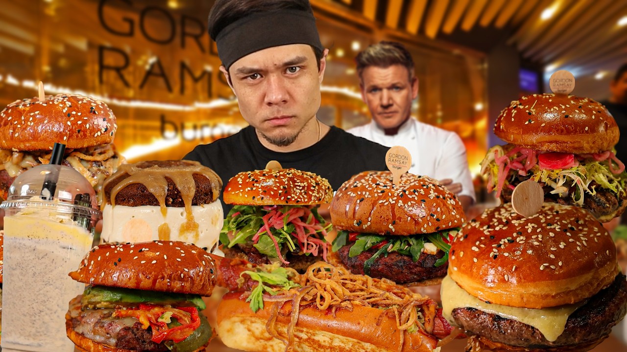 I ate every burger at Gordon Ramsay's restaurant (full menu)