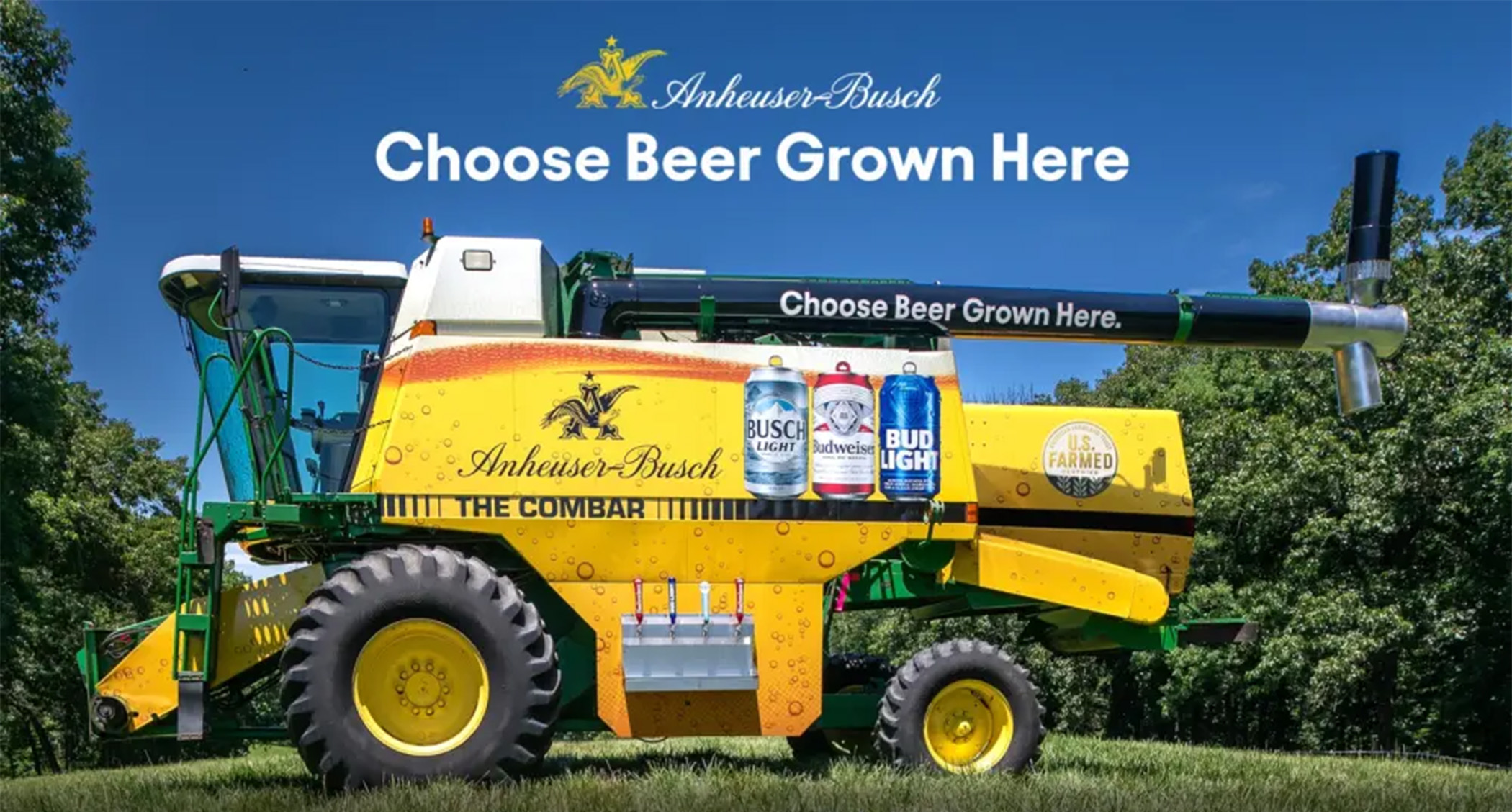 Anheuser-Busch Turns Combine Harvester in a 10-Ton Mobile Beer Dispenser