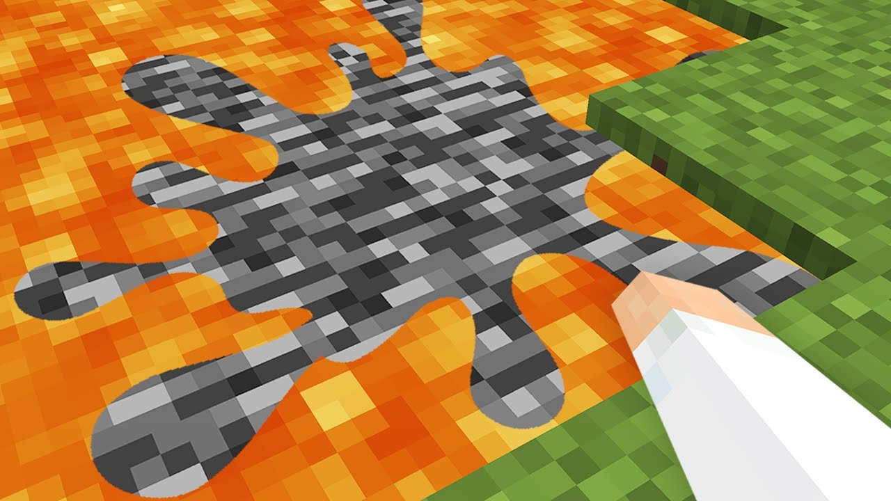 Minecraft, but anything I touch turns to bedrock
