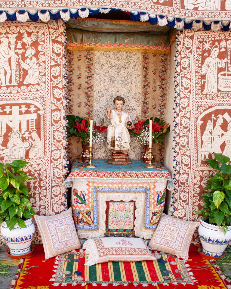 For one day a year, Spain's most celebrated sewn craft is on display
