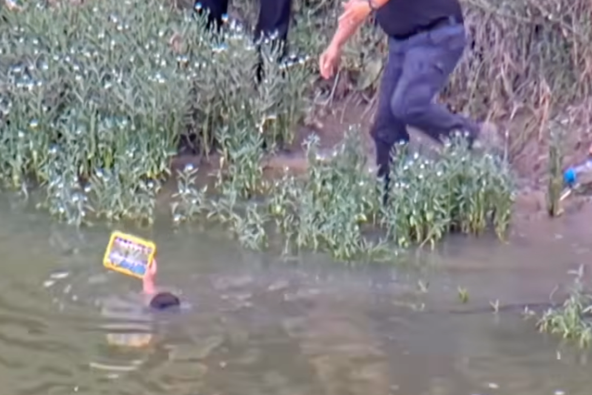 Cops save missing child from drowning after he wandered into river