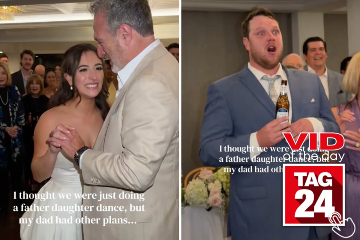 Viral video of the day for June 17, 2026: Bride's childhood wedding ...
