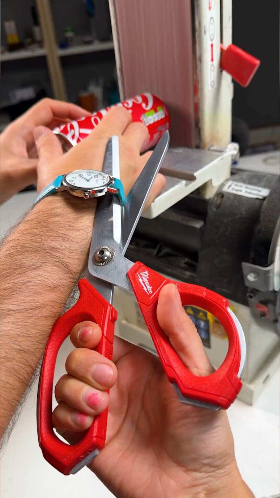 Crafting a stylish pocket watch from a soda can