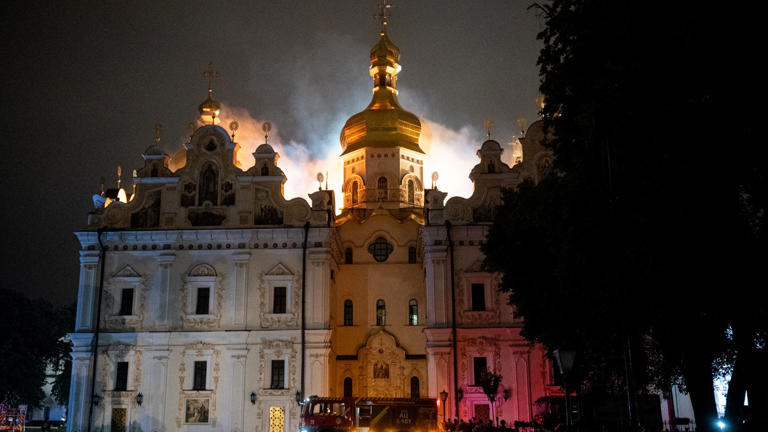 Russian damages millennium-old cathedral in Kyiv