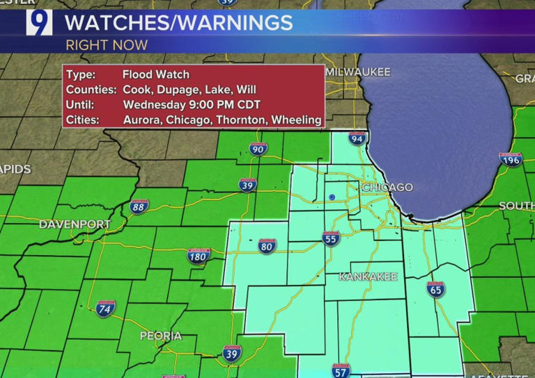 Midday forecast: 1st round of storms moving through Chicagoland, 2nd ...