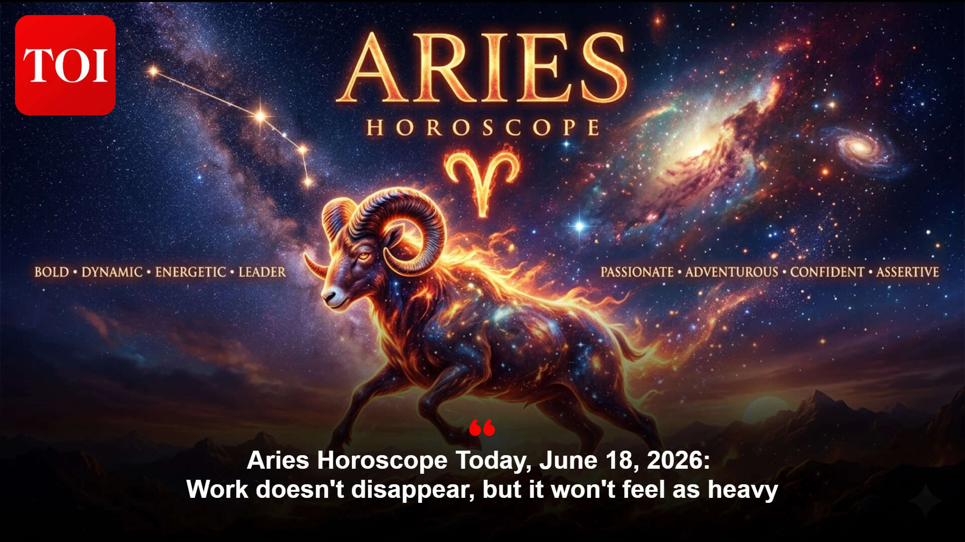 Aries horoscope today, June 18, 2026: Work doesn't disappear, but it ...