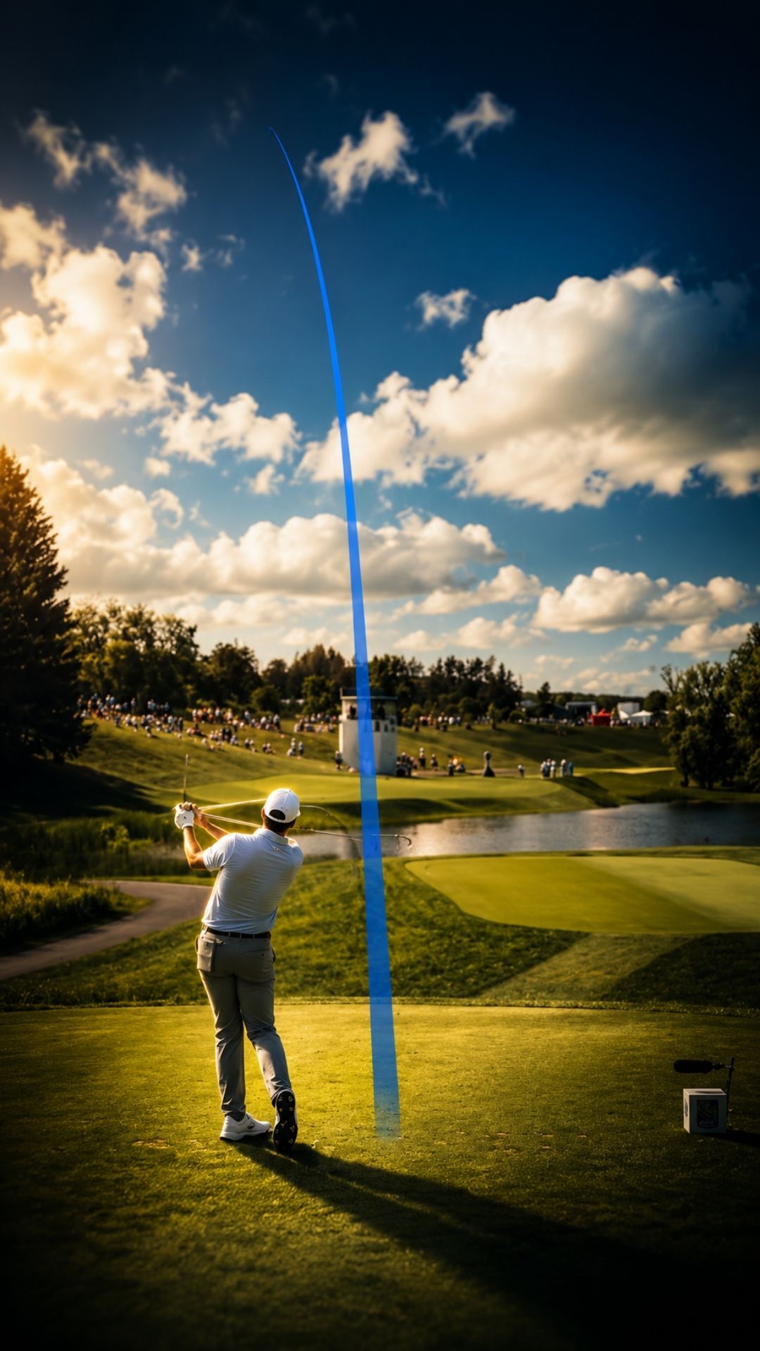 Davis Thompson gets the bounce every golfer dreams of