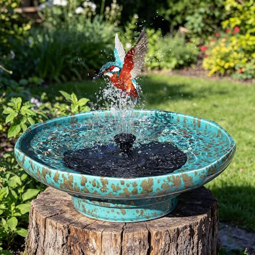 Aldi just dropped a $10 solar fountain that will attract hummingbirds