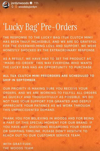Jordyn Woods' 'Lucky' orange bag sells out after New York Knicks win ...