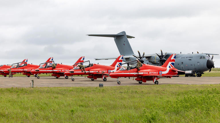 'No in-flight entertainment' as Red Arrows set off for US