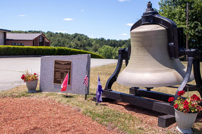 Historic Notre Dame Church bell finds new home in Worcester cemetery