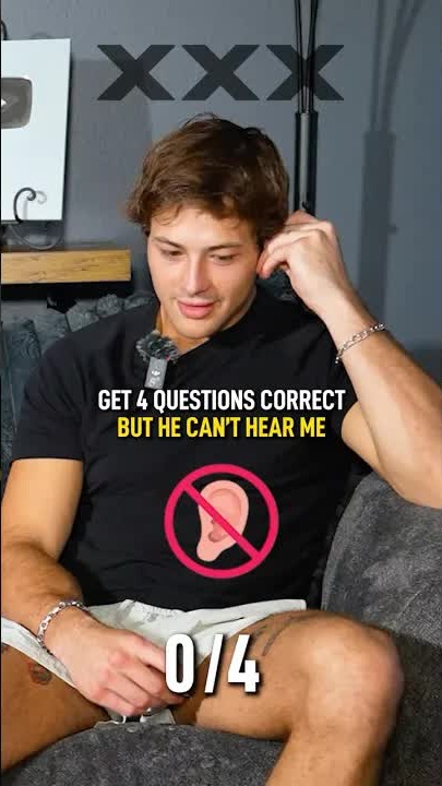 Guessing game fail! Can he hear me?