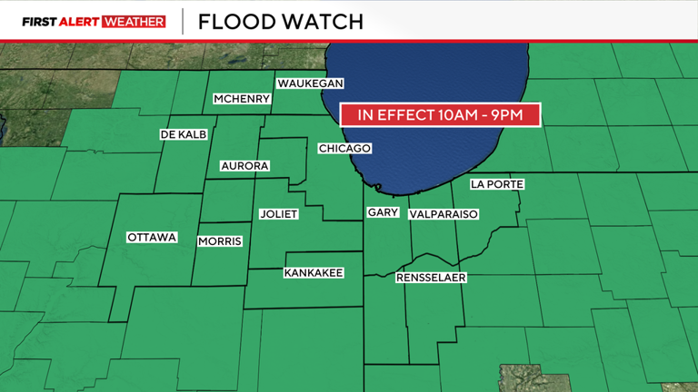 Chicago area under flood watch as second round of storms nears, but ...