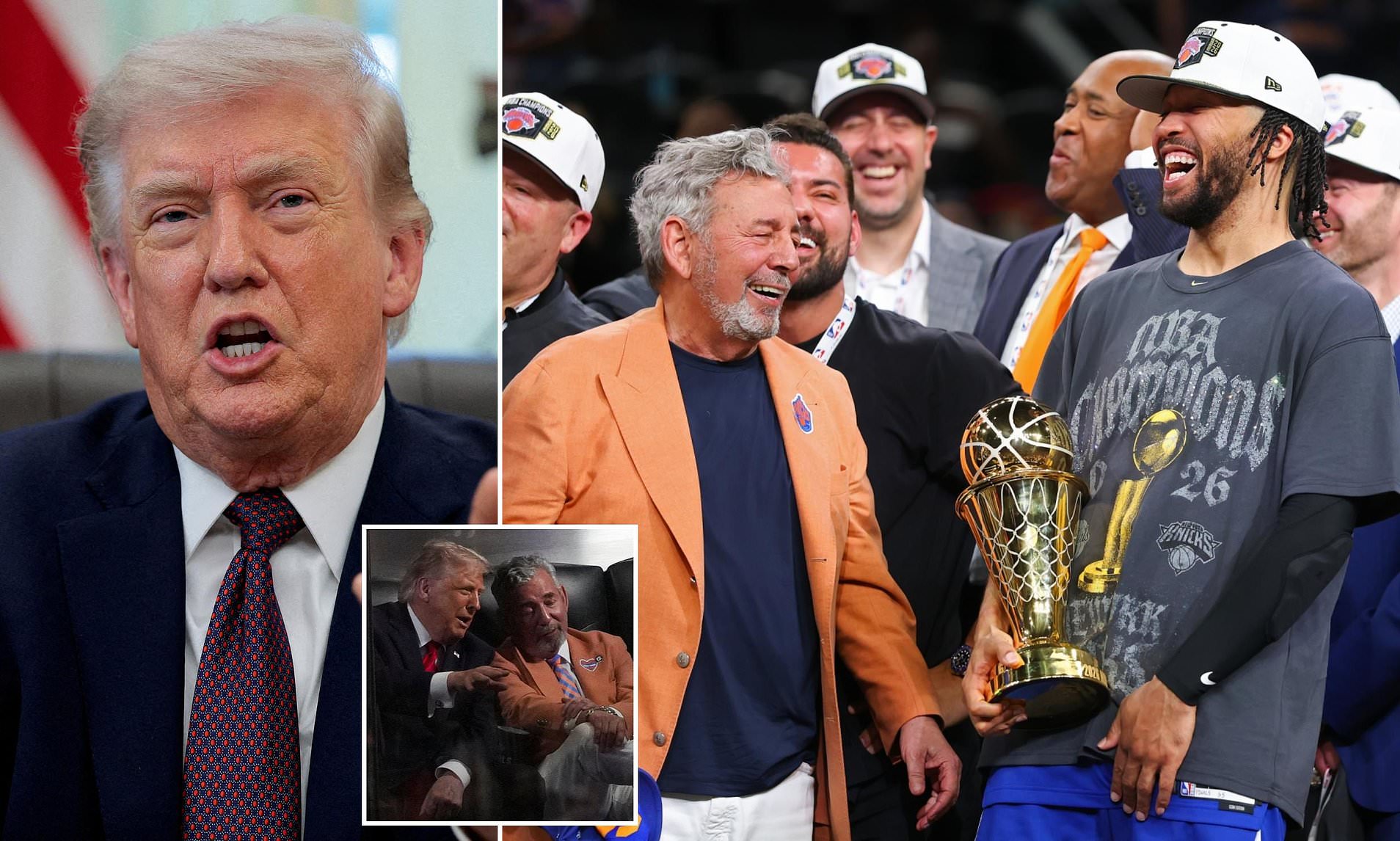 Knicks owner and Trump's friend James Dolan reveals his NBA champions ...