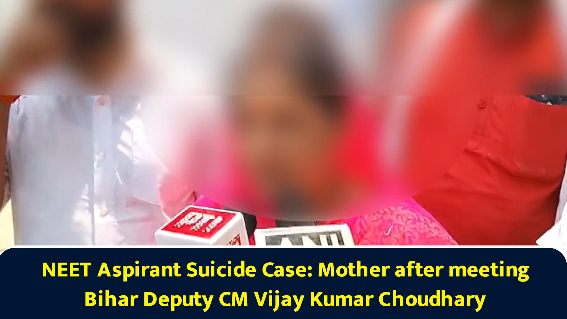 NEET Aspirant Suicide Case: Mother after meeting Bihar Deputy CM Vijay ...