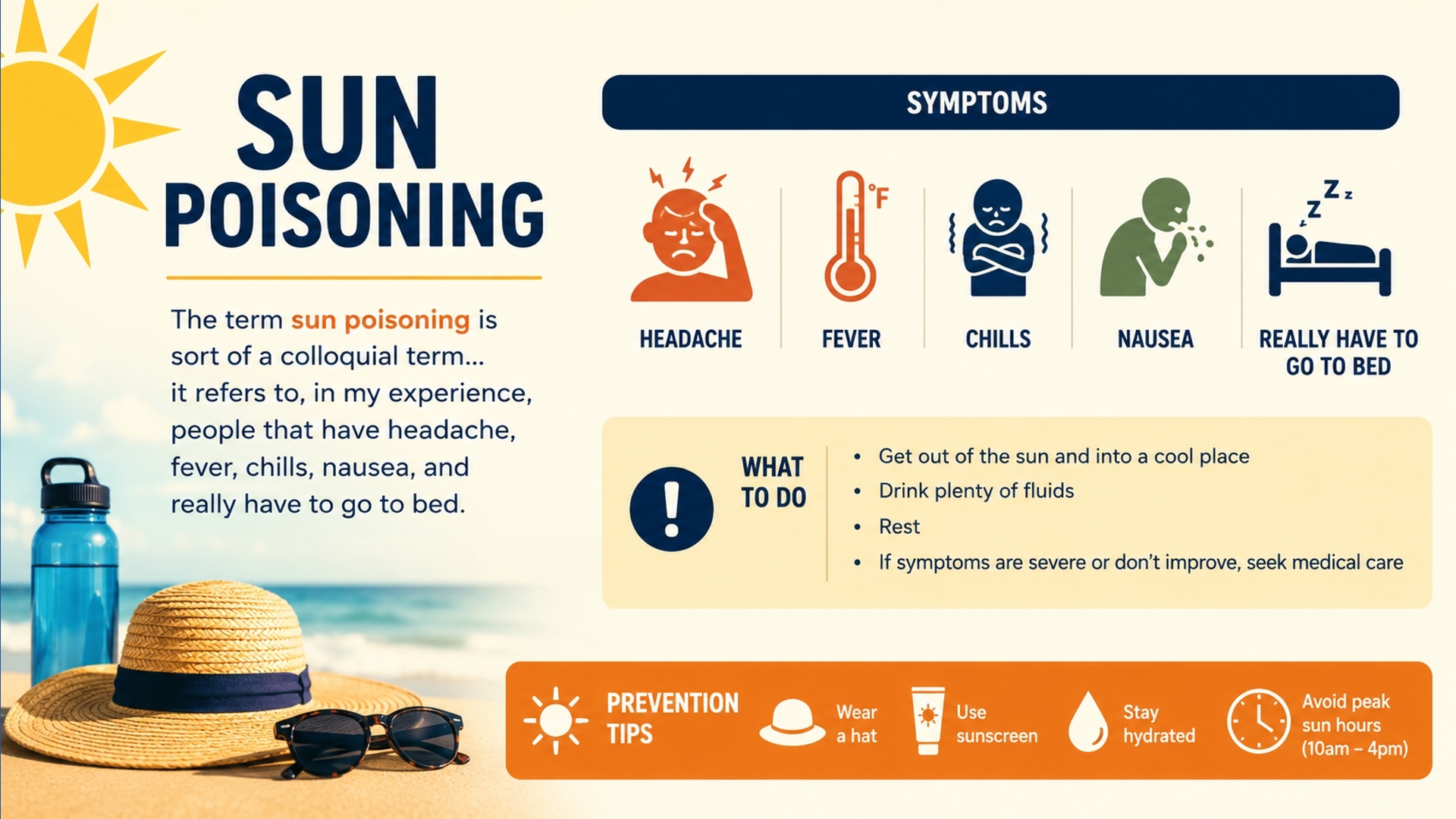 Sunburn vs. sun poisoning