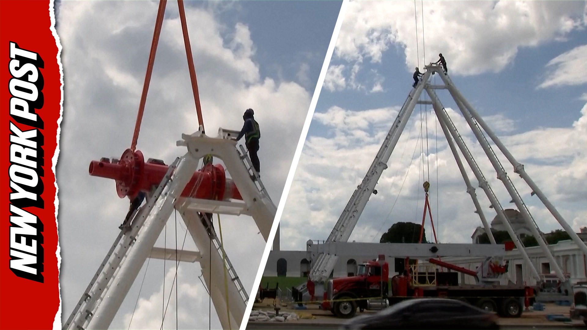 Crews build giant Freedom 250 Ferris wheel ahead of Great American ...