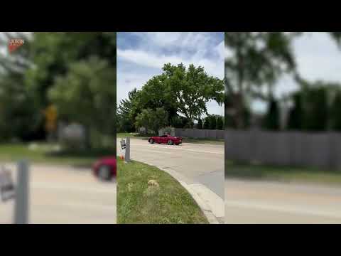 Driver crashes sports car after losing control while drifting
