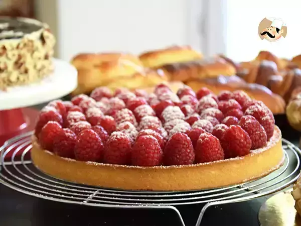 Tarte aux framboises (simple et rapide)