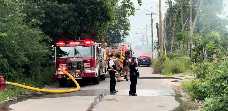 Crews respond to fire near Elmwood Avenue