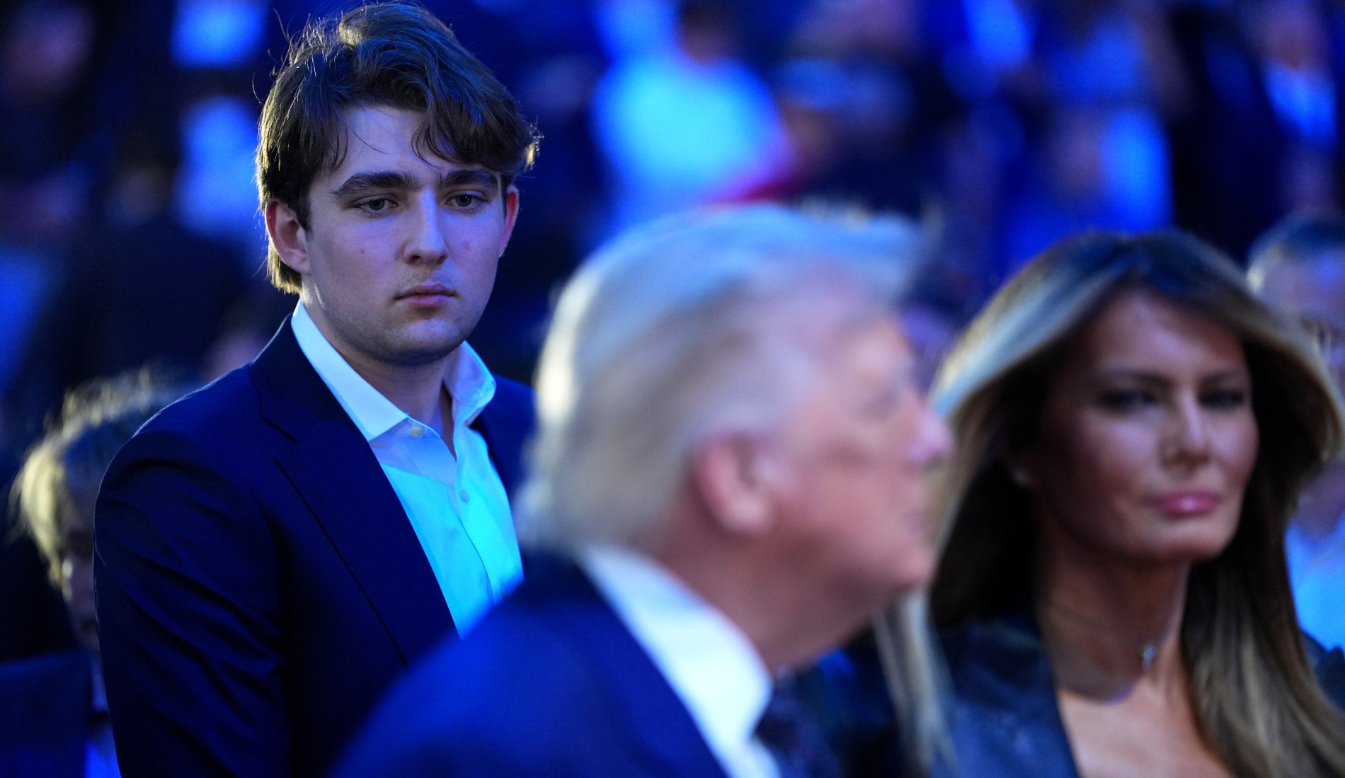 Barron Trump looks so different in a rare public appearance