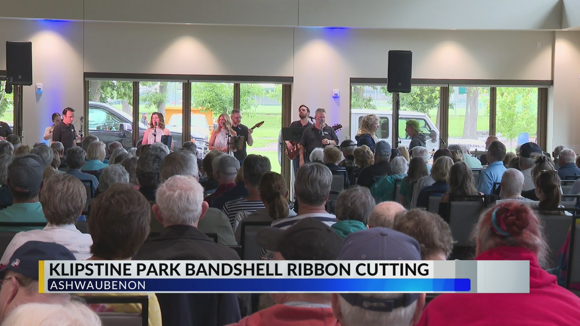 Klipstine Park bandshell ribbon cutting