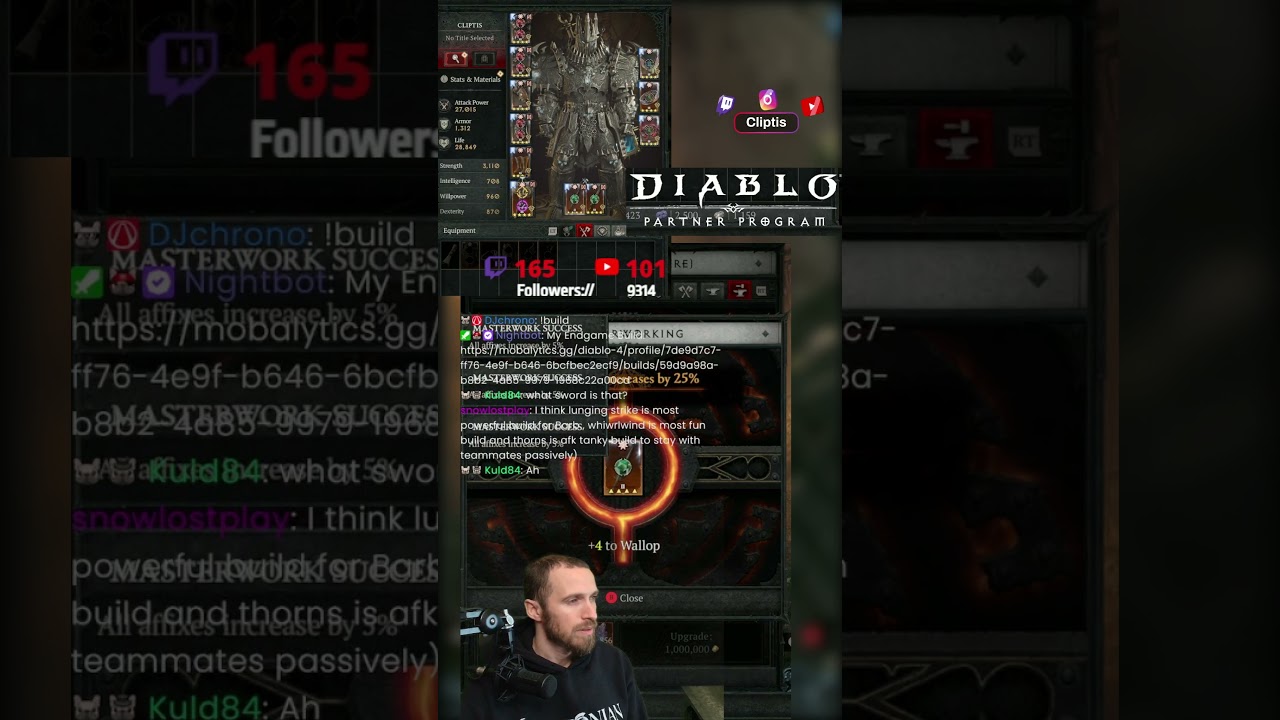 Kalere #1 blacksmith in Diablo 4!
