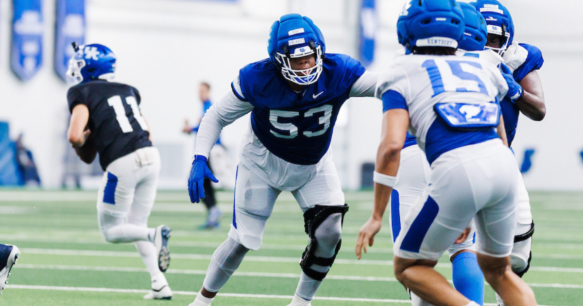 Lance Heard is in beast mode at Kentucky summer workouts
