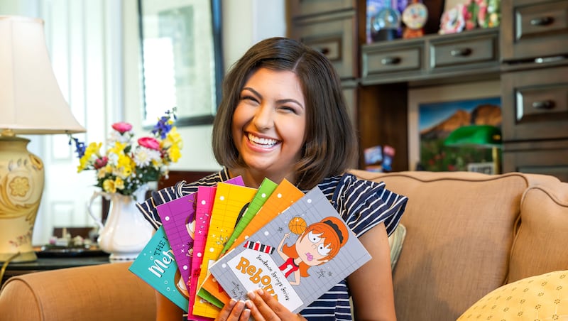 Mary Ann Jensen, the 18-year-old author with seven books
