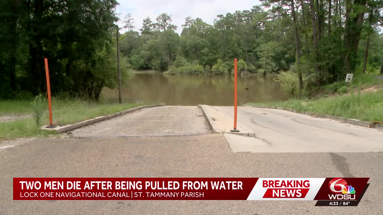 Two men die after being pulled from canal near Pearl River