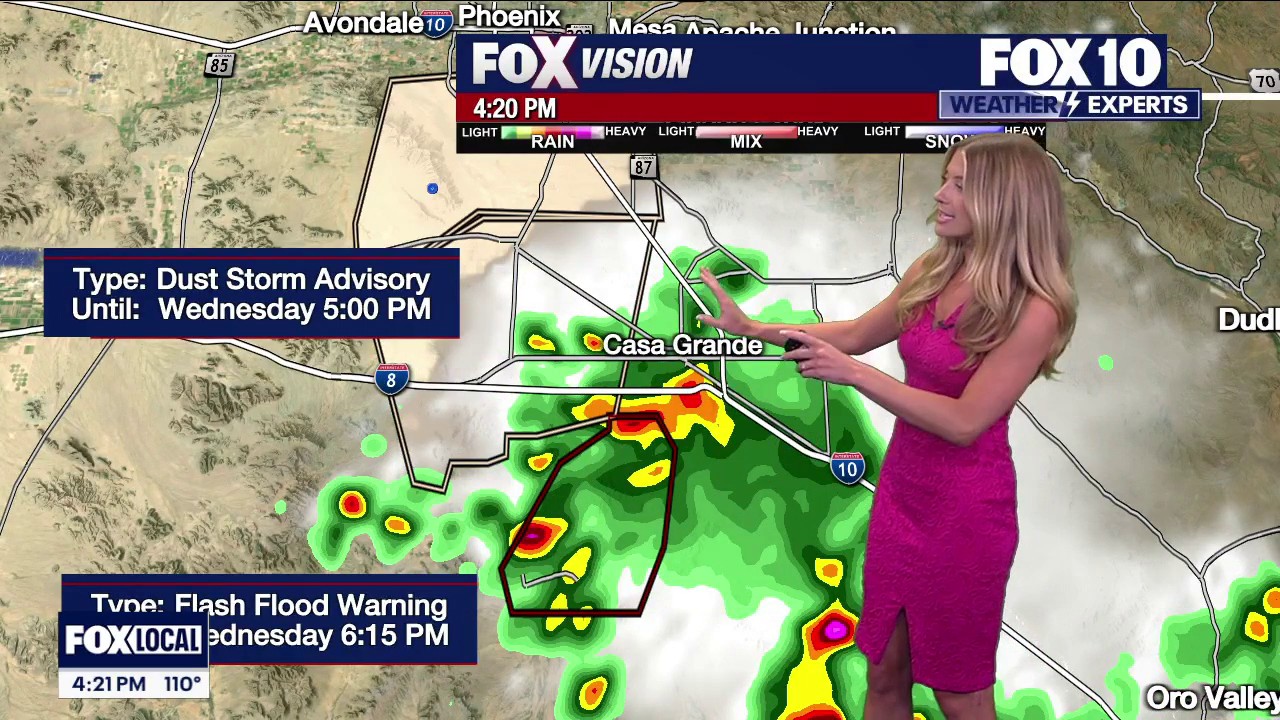 Arizona weather forecast: Monsoon weather affecting parts of the state