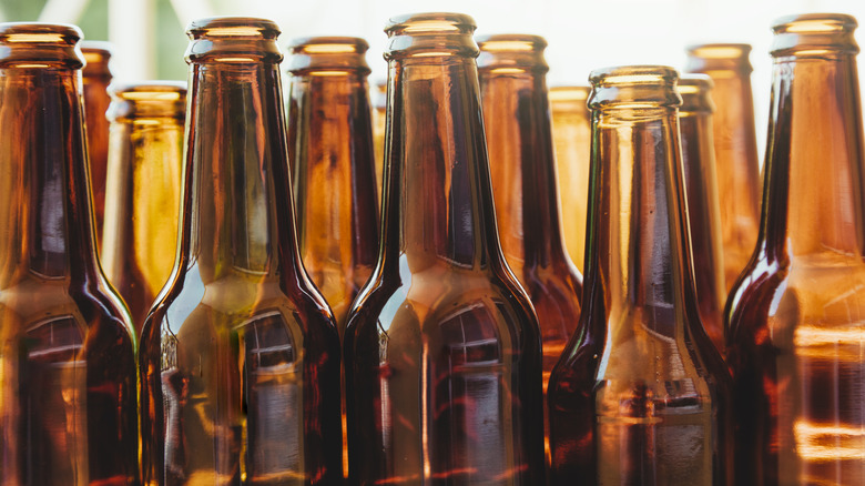Turn your old bottles into a plant trellis with a simple wire trick
