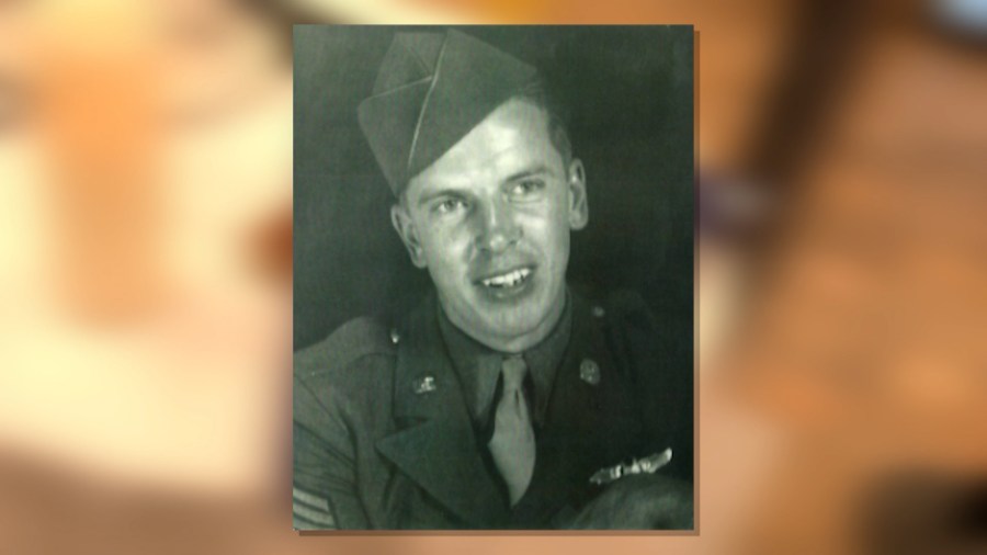 Motorcycle riders carry American flag to honor WWII veteran Irv Ellingson