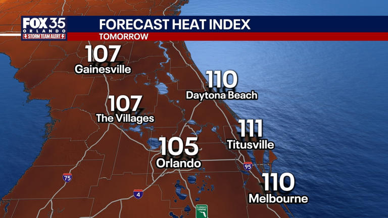 Orlando weather: Heat alert remains in effect as tropical moisture ...