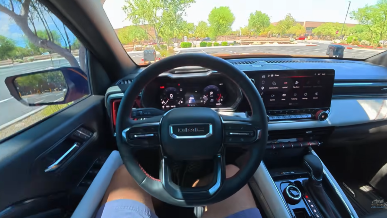 Exploring GMC Canyon AT4X interior luxury and smart features